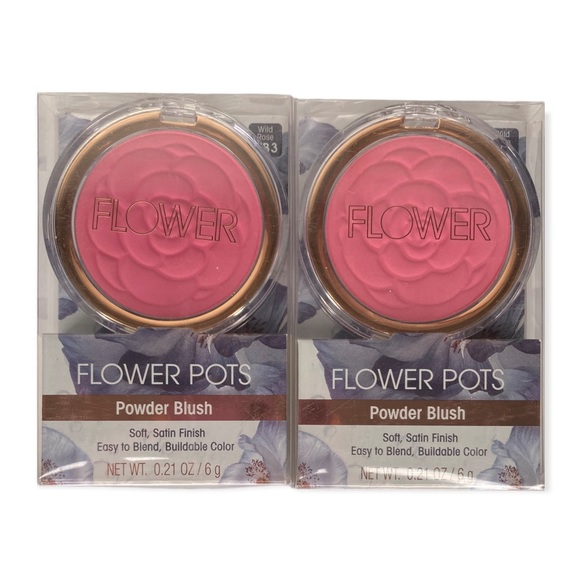 Flower Pots | Makeup | 2 Flower Pods Pb3 Powder Blush Wild Rose Usa Lot ...